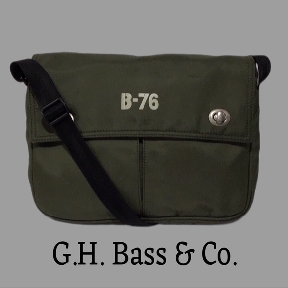 G.H. Bass & Co. | Bags | Gh Bass Co B76 Nylon Crossbodyshoulder Bag ...